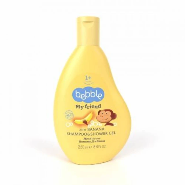 BEBBLE 2in1 BANANA SHAMPOO & SHOWER GEL, FROM 1+YEARS OLD 250ML ...