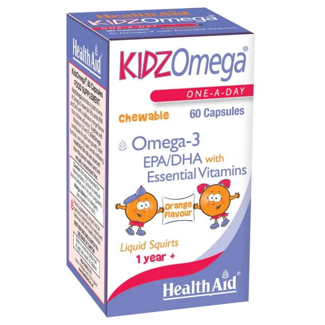 Health Aid Kidz Omega x 60 Chewable Capsules - Omega-3 & Essential ...