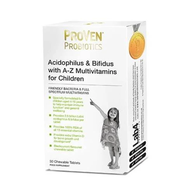 PROVEN PROBIOTICS ACIDOPHILUS & BIFIDUS WITH A-Z MULTIVITAMINS FOR ...