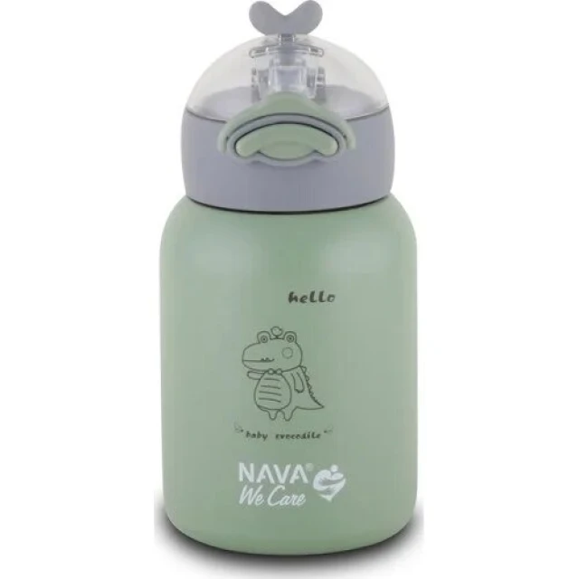 Nava Kids Stainless Steel Insulated Water Bottle 350ml Green | Epharmadora