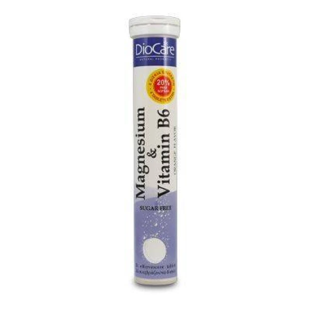 DioCare Magnesium & Vitamin B6 x 24 Effervescent Tablets - Sugar Free ...